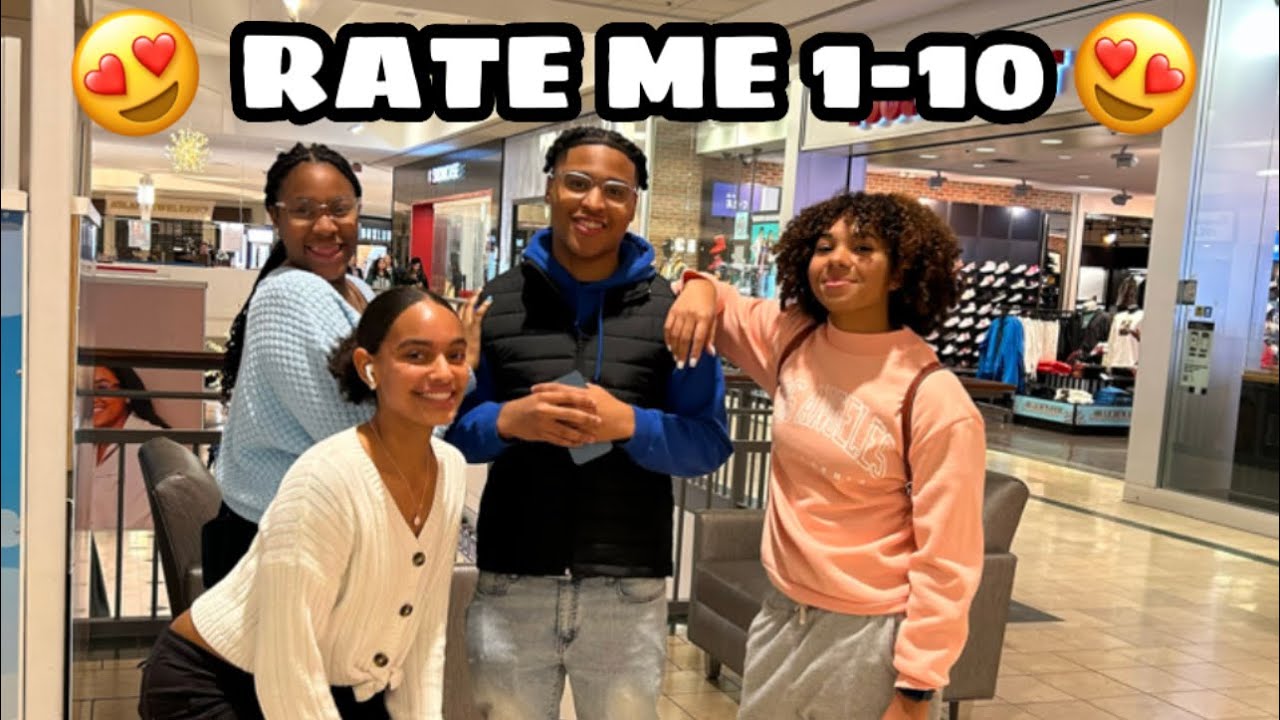Asking Random Girls To Rate Me 1-10 At The Mall 😍(SHE WANTED ME ...