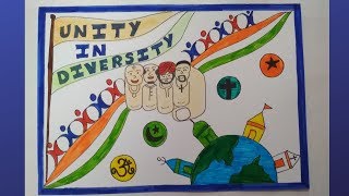 Poster on Unity In Diversity | Poster Making | Poster f... | Doovi