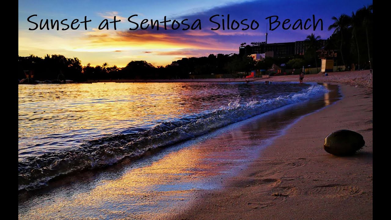 20200717 Sunset at Sentosa Siloso Beach - YouTube