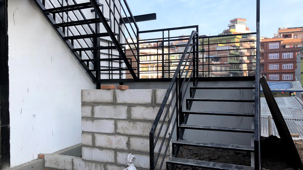 How To Make Stairs Steps Installation | How To Make Metal Stairs ...