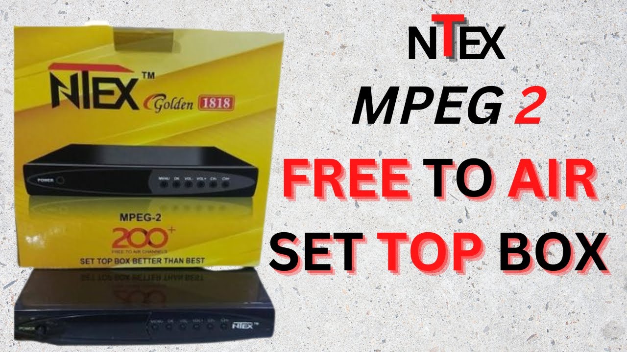 NTEX 1818 MPEG 2 DTH |FREE TO AIR SET TOP BOX| FREE TO AIR DTH |DD FREE ...