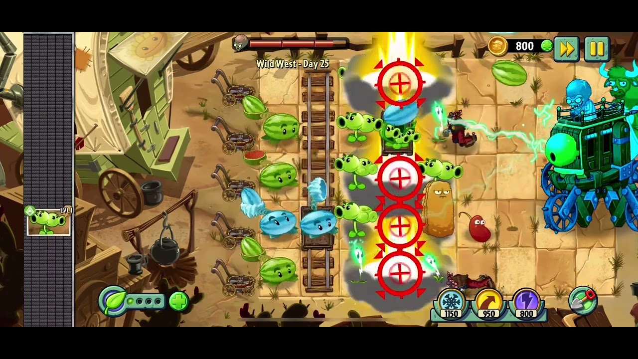 PVZ 2 Wild West Zomboss Battle - YouTube