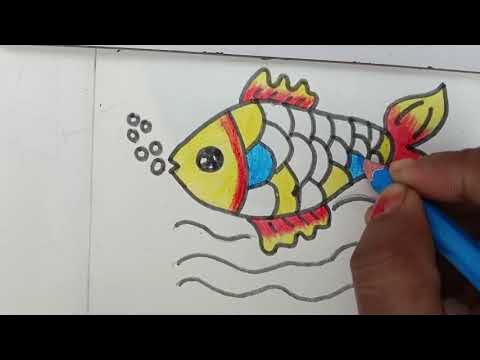 How to Draw Fish Scenery Step by Step || Easy Fish Drawing for ...