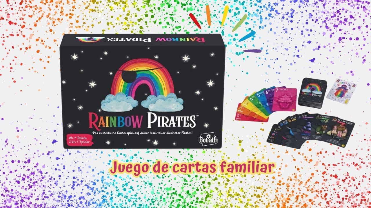 ¿Cómo se juega RAINBOW PIRATES? - Juego de cartas familiar - YouTube