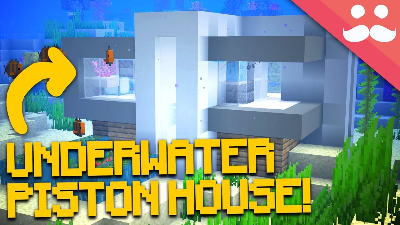 1 Hour UNDERWATER PISTON HOUSE in Minecraft 1.13! - YouTube