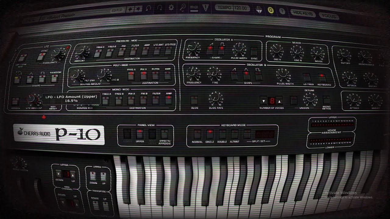 P10 #cherryaudio - YouTube