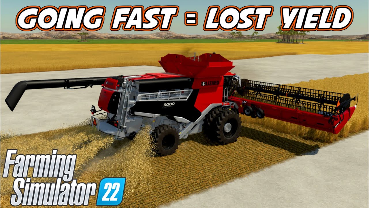 Yield Loss When Fast Farming | Farming Simulator 22 - YouTube