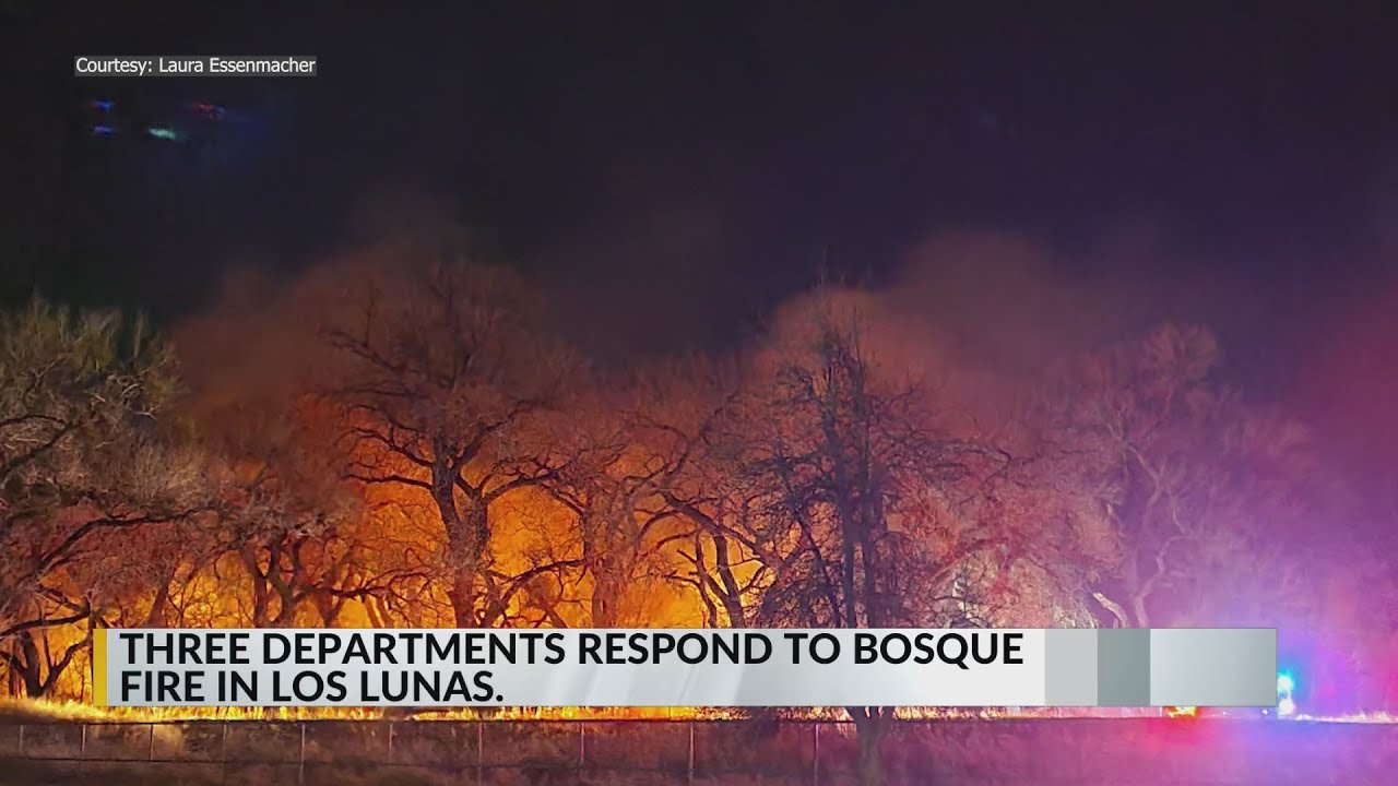 Crews respond to "Siren Fire" fire in Los Lunas - YouTube