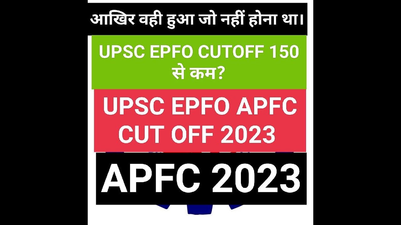 EPFO APFC CUT OFF 2023/ UPSC EPFO EO/AO 2ND JULY/ EPFO APFC PAPER ...