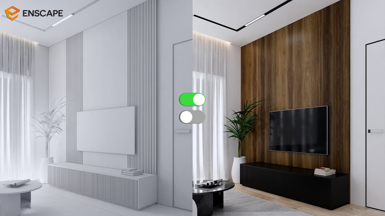 TUTORIAL : RENDER INTERIOR #22 | ENSCAPE 3.1 - YouTube