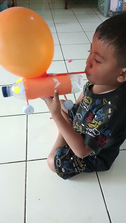 mobil tenaga angin (balon) - YouTube