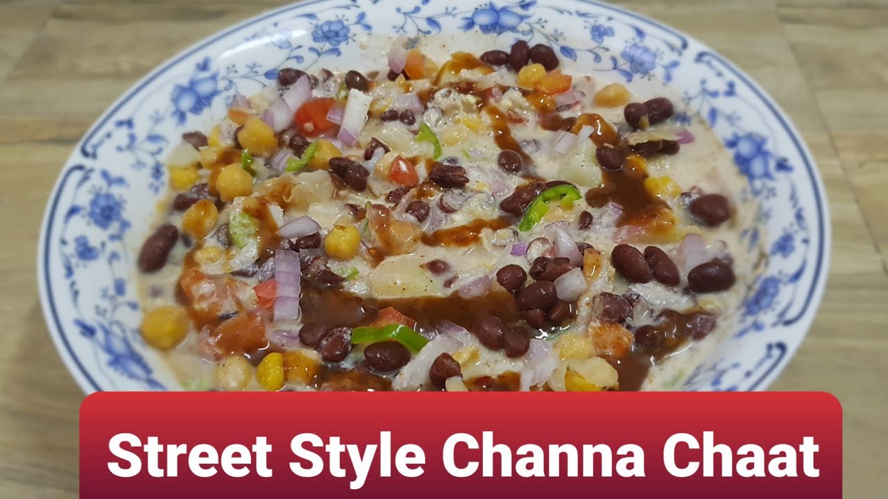 2 minutes Street Style Channa Chaat Recipe | by The Big Eater - YouTube