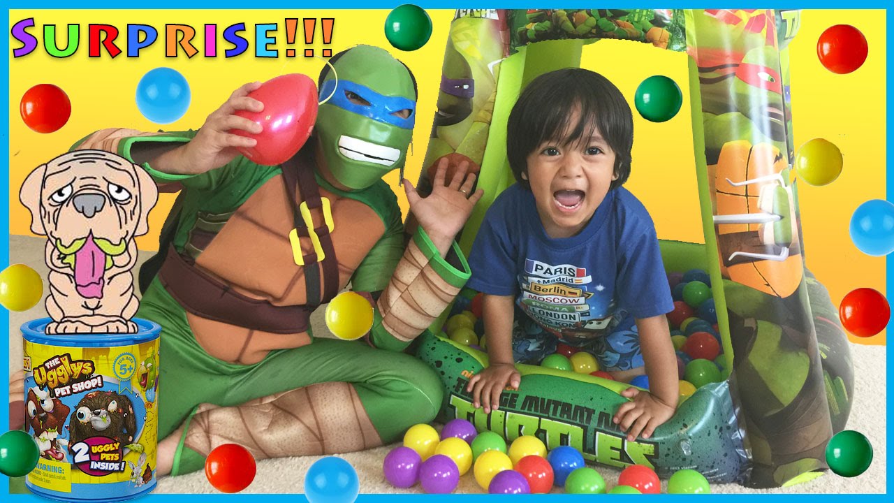 SURPRISE TOYS Challenge in Ball Pit with Ryan ToysReview - YouTube