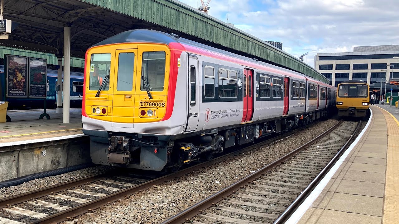 TfW Class 769 - 769008 running on test from Rhymney To Cardiff Canton ...