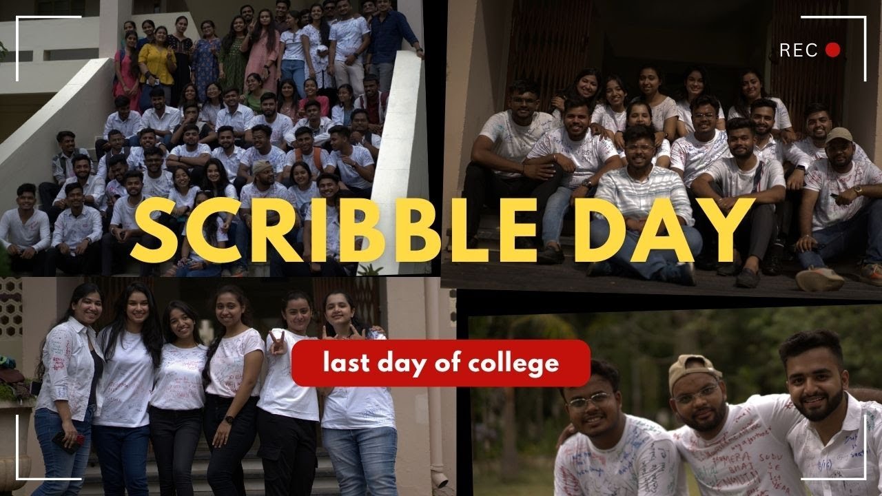 SCRIBBLE DAY | LAST DAY OF COLLEGE | BIT DURG | ELECTRICAL | GARDA ...