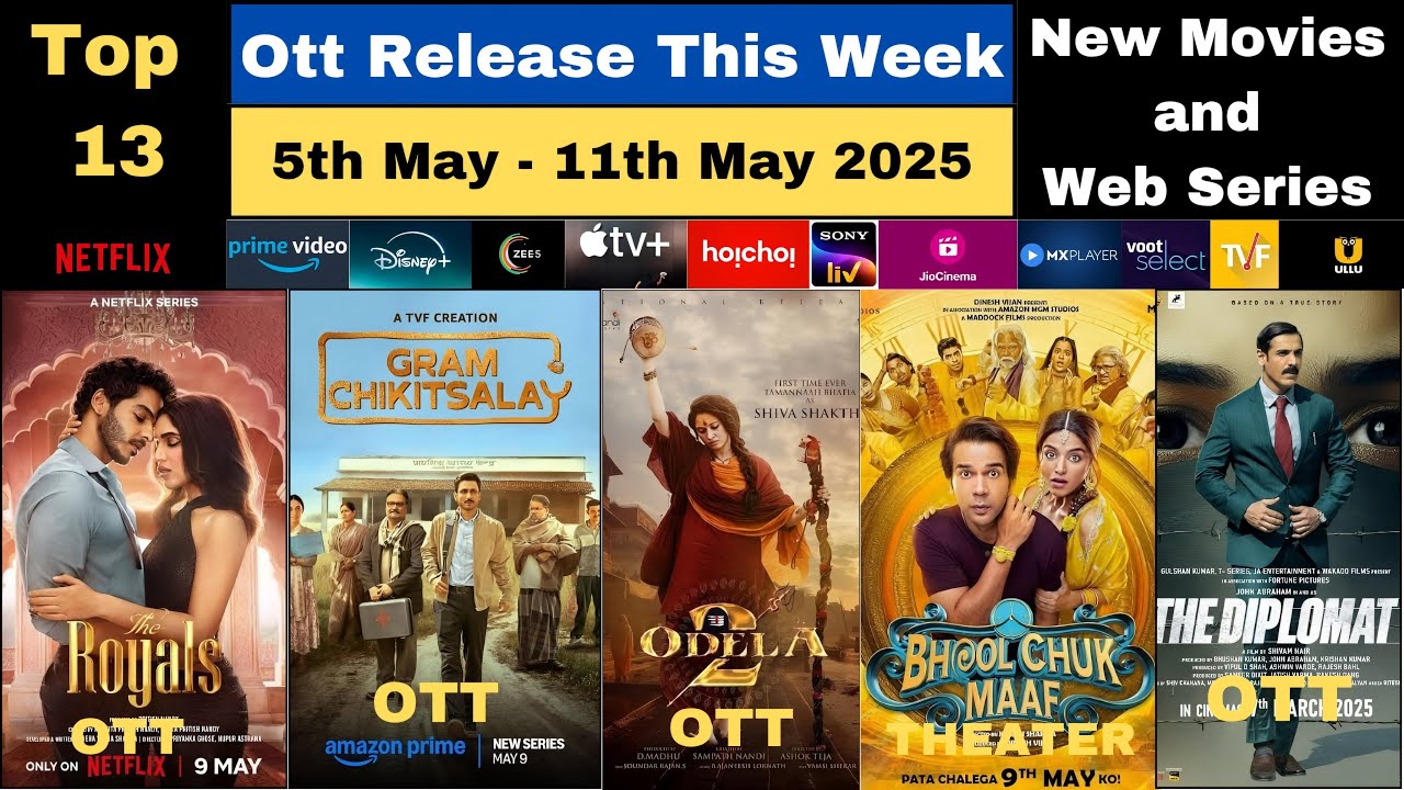 13 Best New OTT Releases This Week | Friday Ott releases May 2025 - YouTube