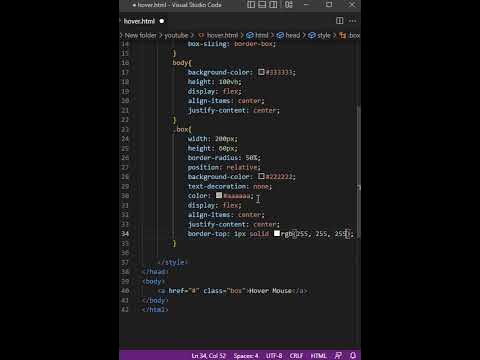 Button Hover Effect | CSS Animations | HTML CSS - YouTube