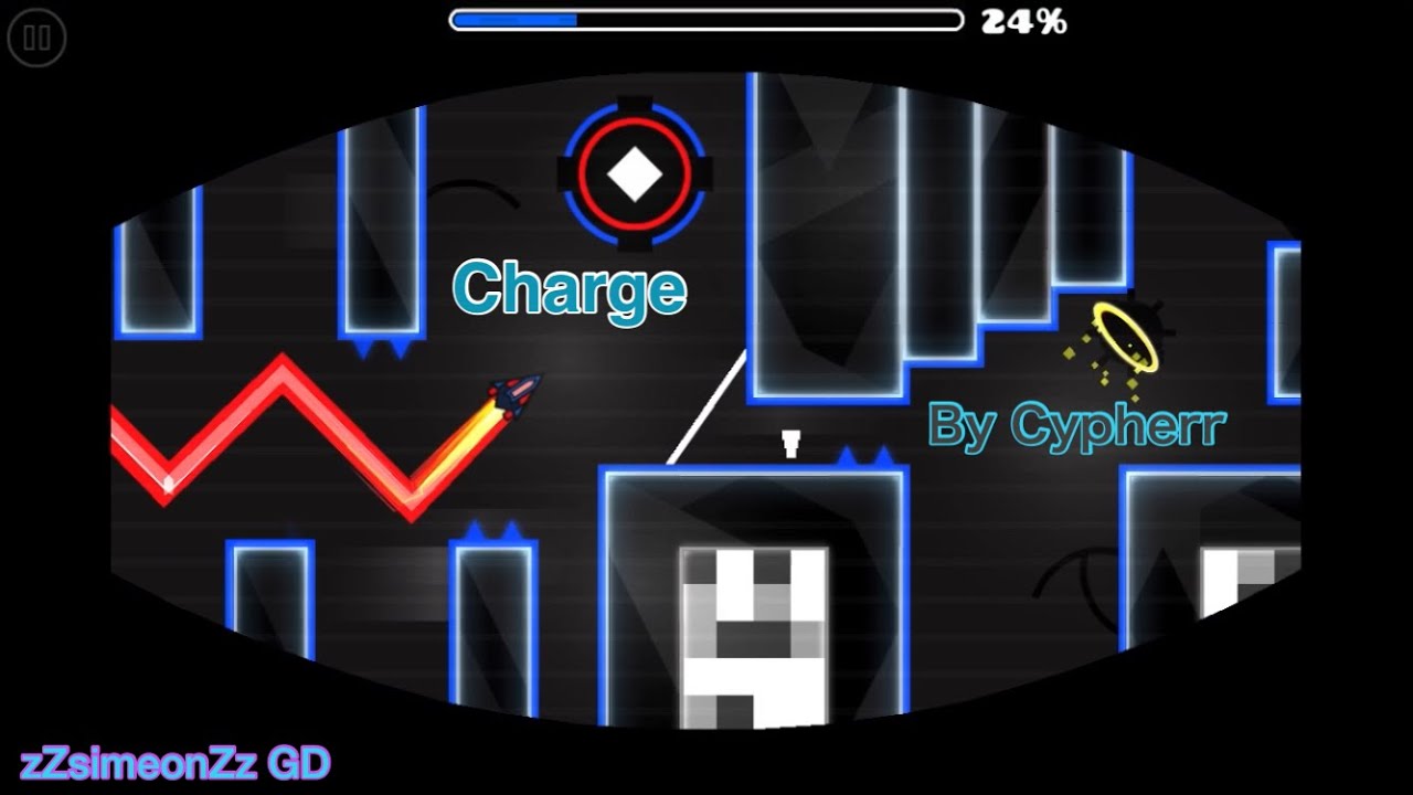 Charge By Cypherr (Easy Demon) Geometry Dash Mobile - YouTube