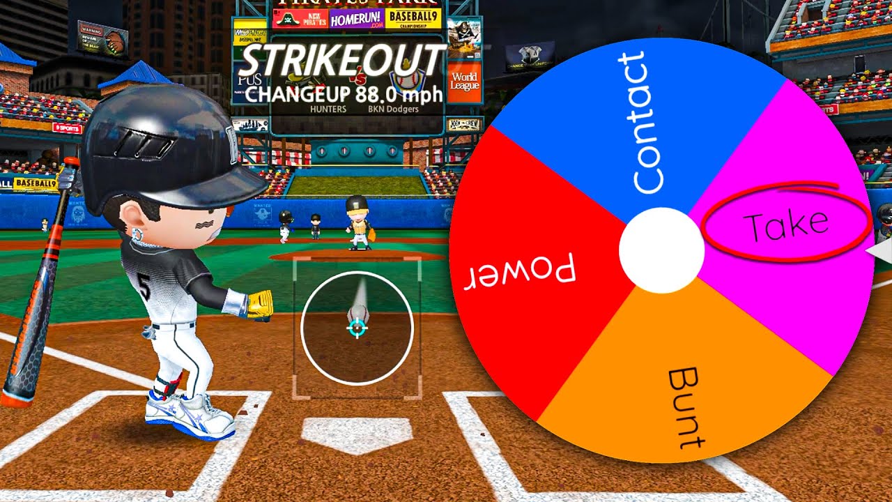 BASEBALL 9 BUT THE WHEEL DECIDES HOW I PLAY... - YouTube