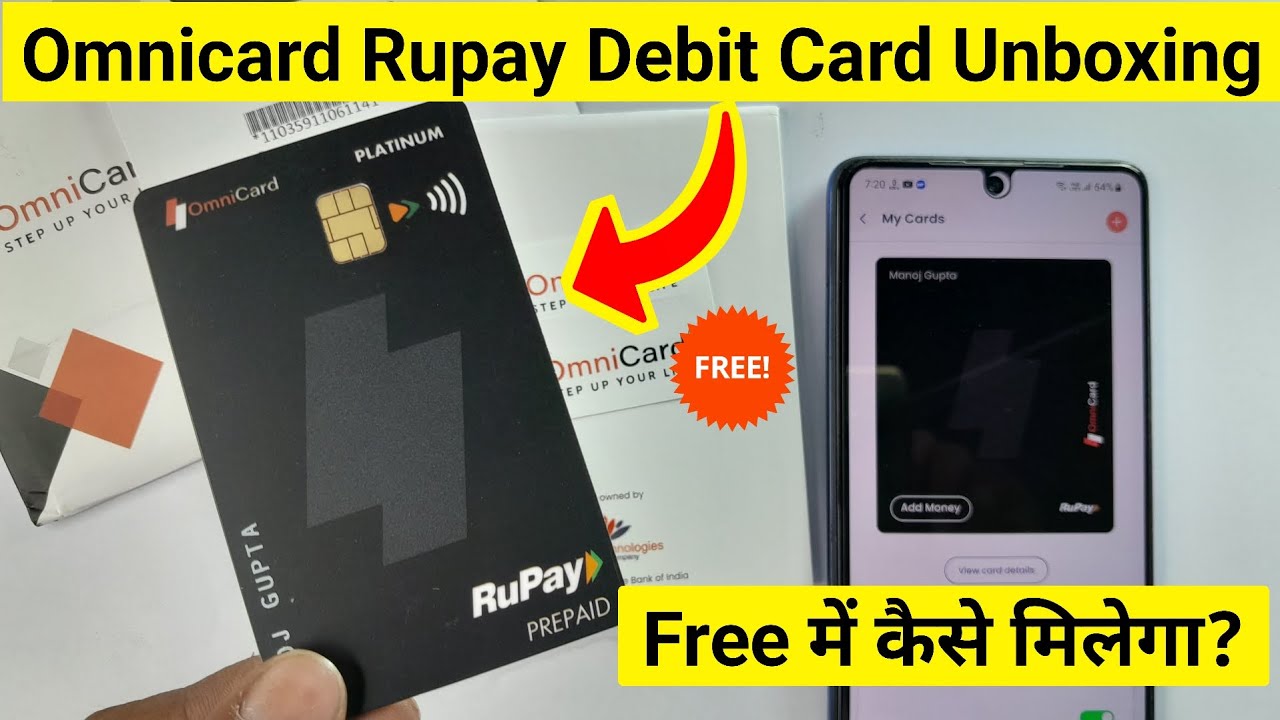 omni card unboxing | minor debit card unboxing | omnicard activation ...