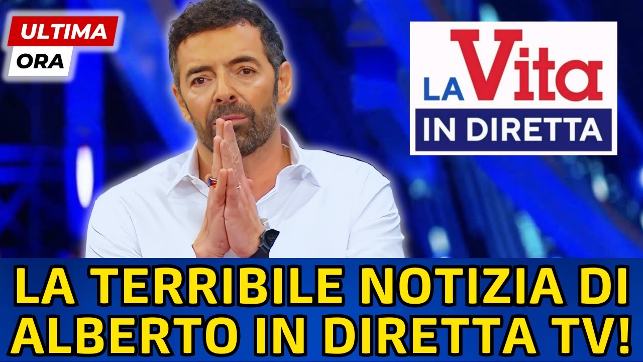 🔴LA VITA IN DIRETTA: LA TERRIBILE NOTIZIA DI ALBERTO MATANO IN DIRETTA ...