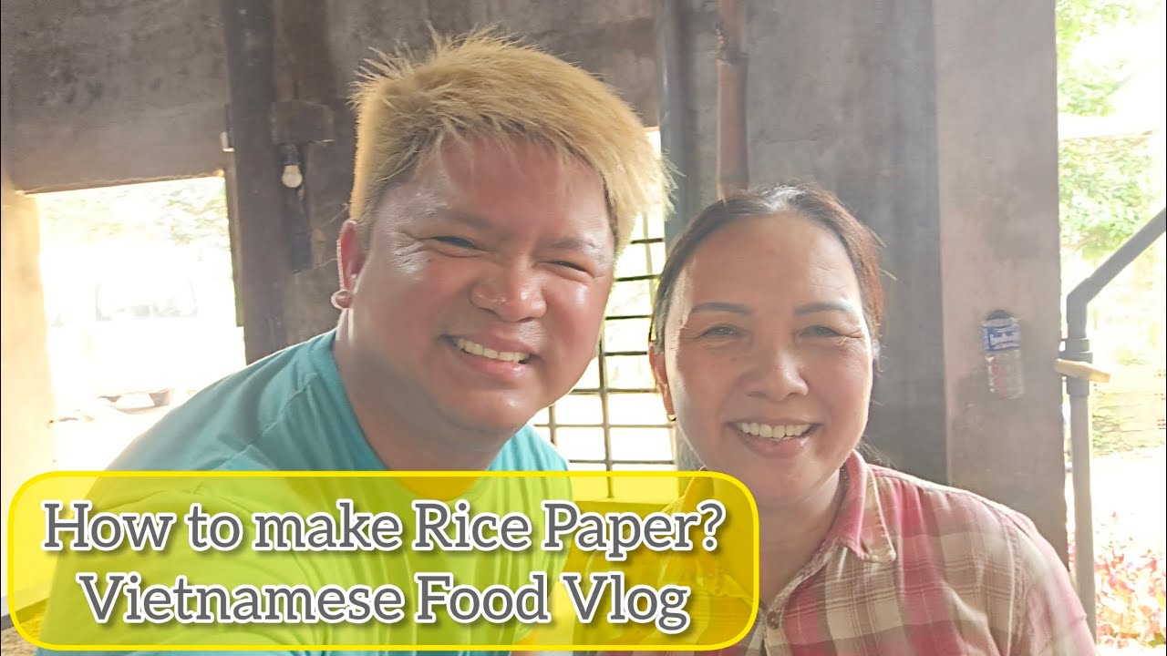 How do Vietnamese local farmers make rice paper?!! | 1 day tour DIY ...