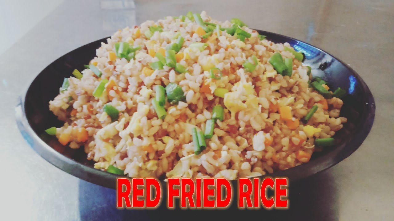 RED FRIED RICE - YouTube