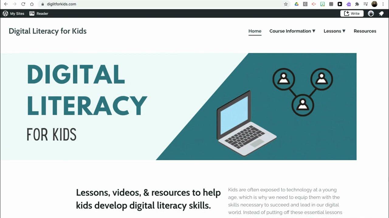 Digital Literacy for Kids: Course Prototype Walkthrough - YouTube