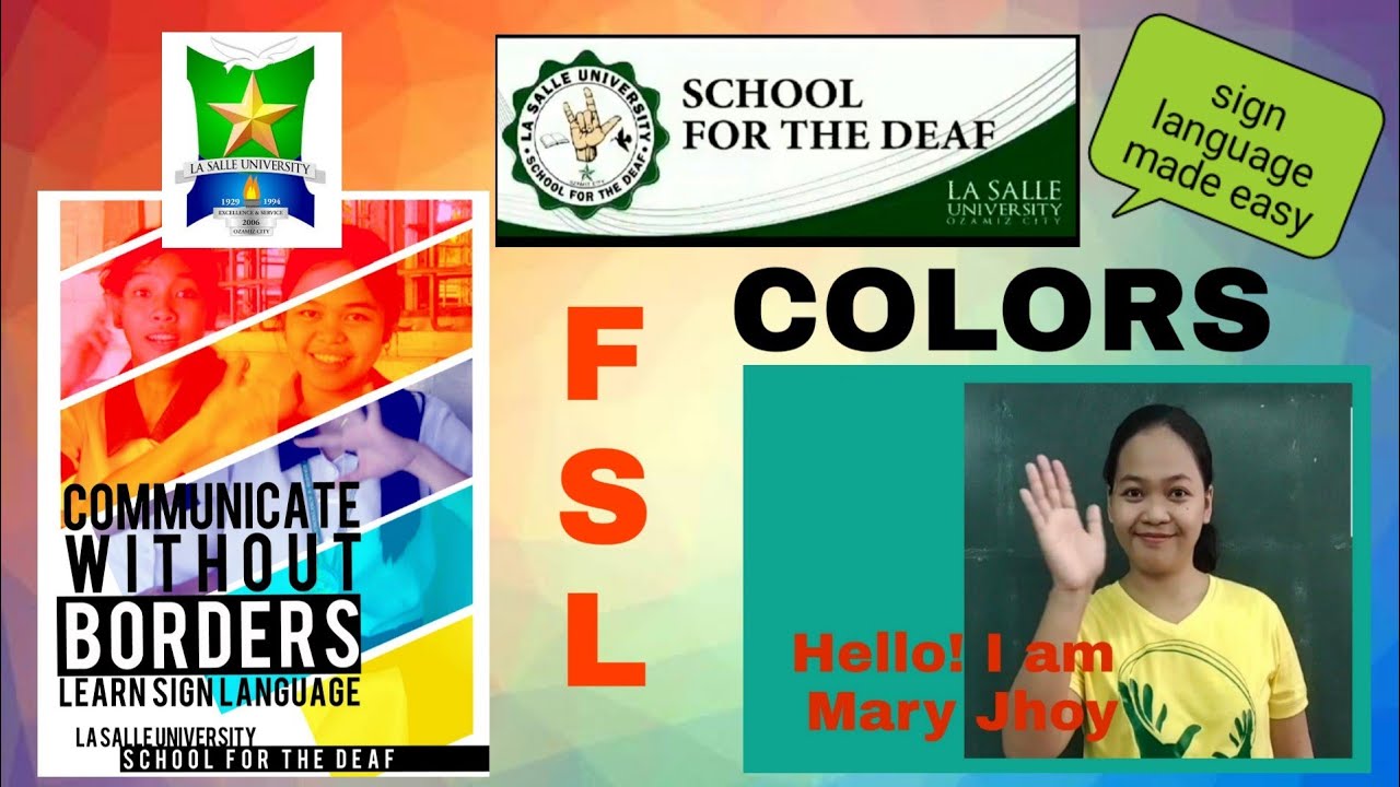 Basic Sign Language COLORS - YouTube