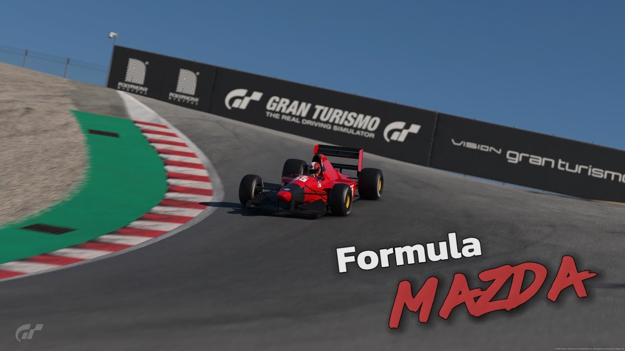 Formula mazda replica at laguna Seca - YouTube