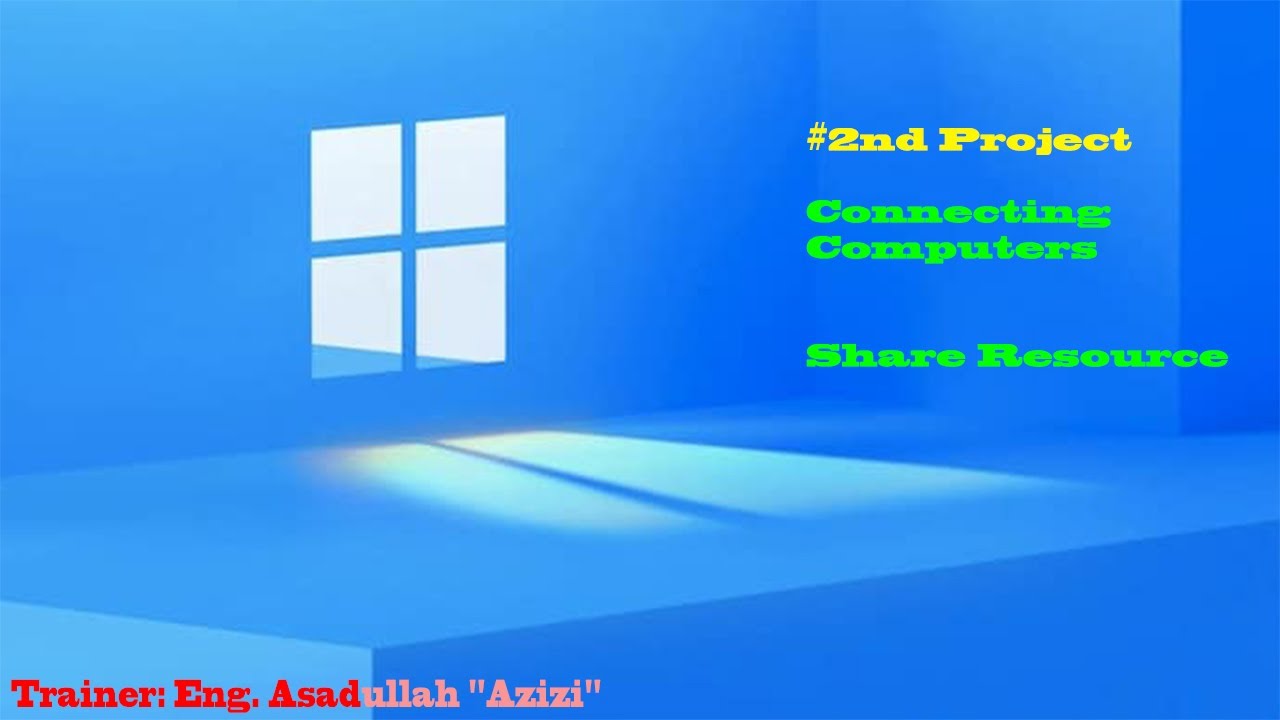 windows 10 project (Connecting Computers and sharing) - YouTube