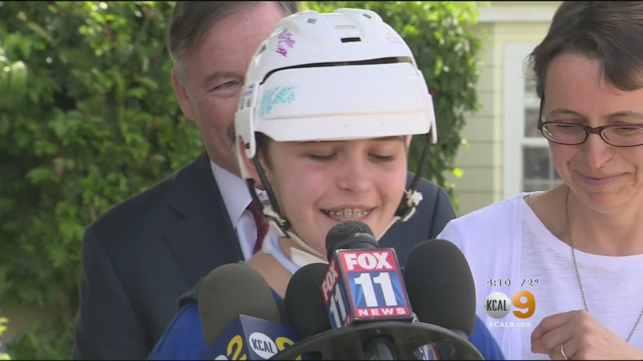 Girl Nearly Killed By Fallen Tree In February Walks Out Oh Hospital ...