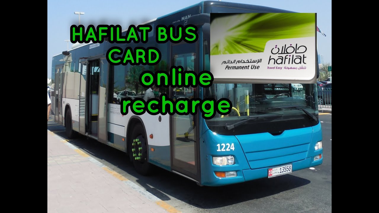 How to recharge hafilat bus card online #Hafilat #buscard #online ...