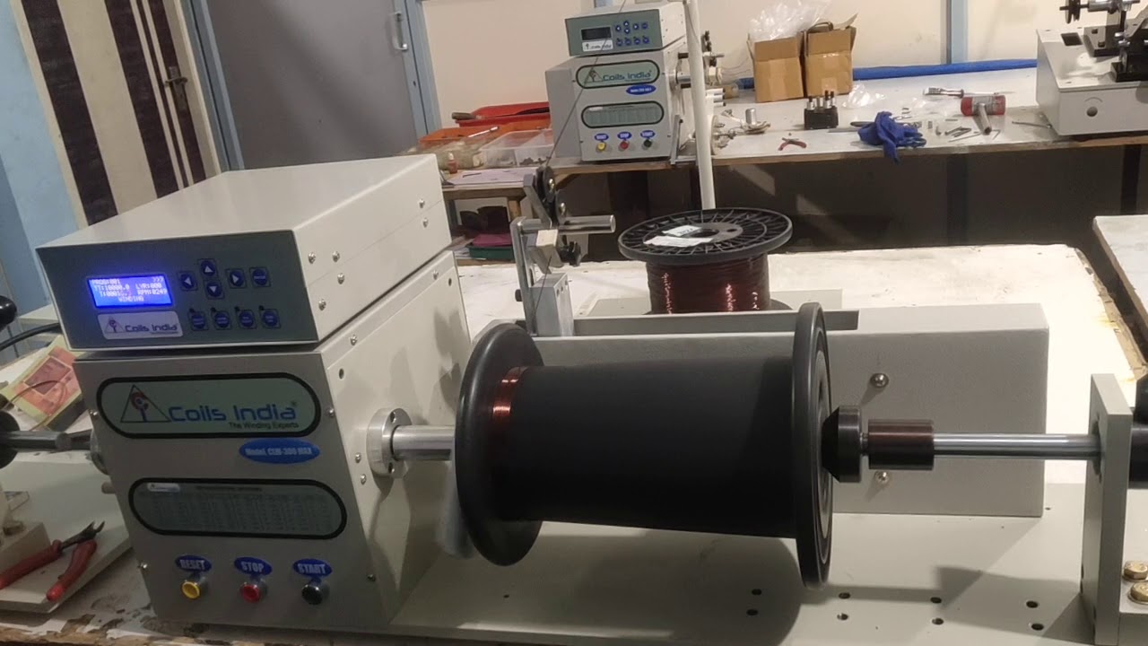 CNC COIL WINDING MACHINE /spooler 91 9844460305 - YouTube