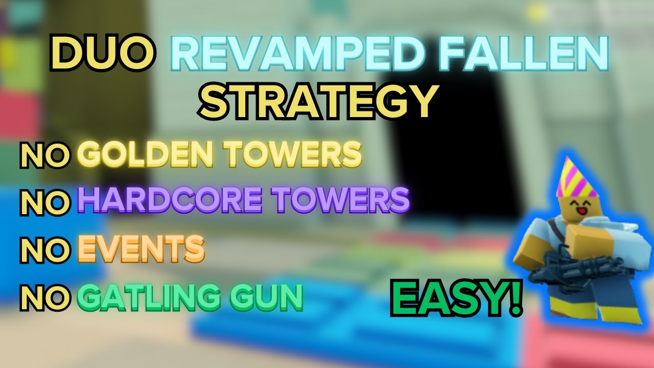 (TDS) EASY No Special Towers DUO FALLEN STRATEGY | ROBLOX - YouTube