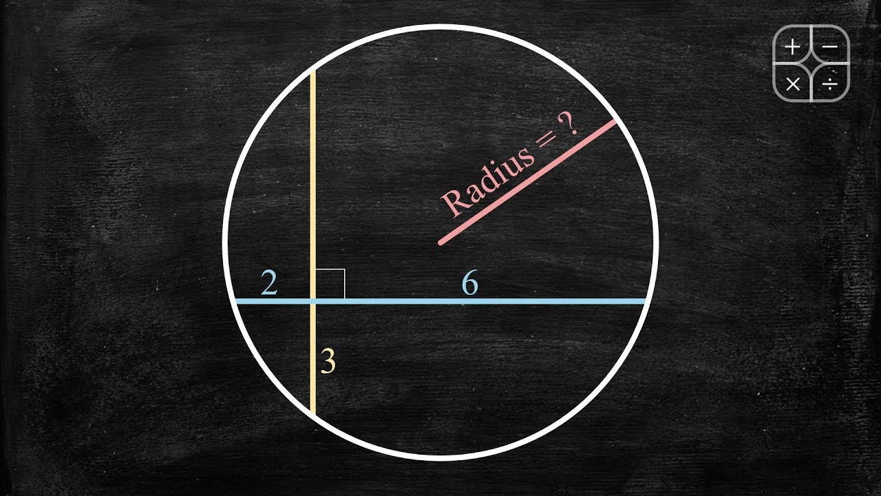 Find the radius of the circle. - YouTube