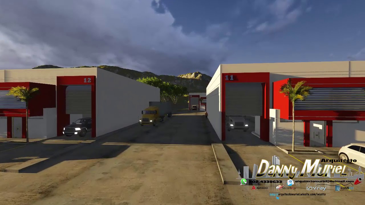 Tour Virtual Render Diseño Bodegas Industriales - YouTube