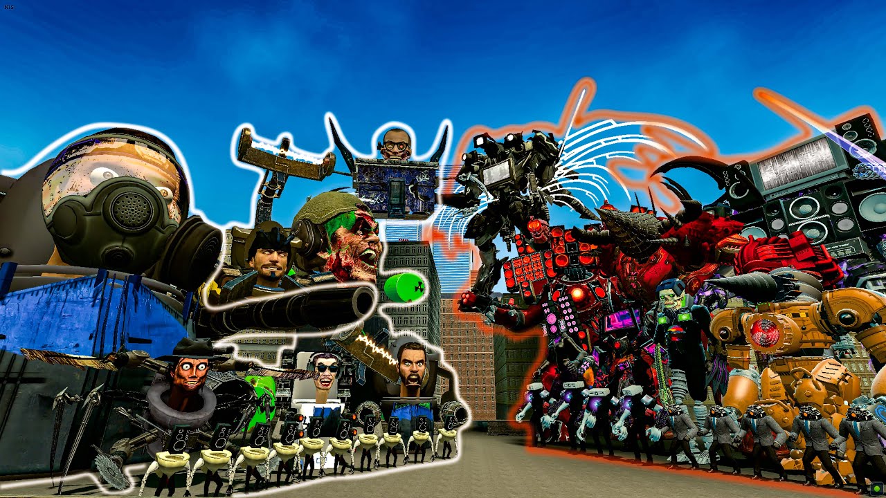 NEW ULTIMATE TITAN MASK SKIBIDI TOILET VS LASERMAN TITAN SPEAKERMAN ...