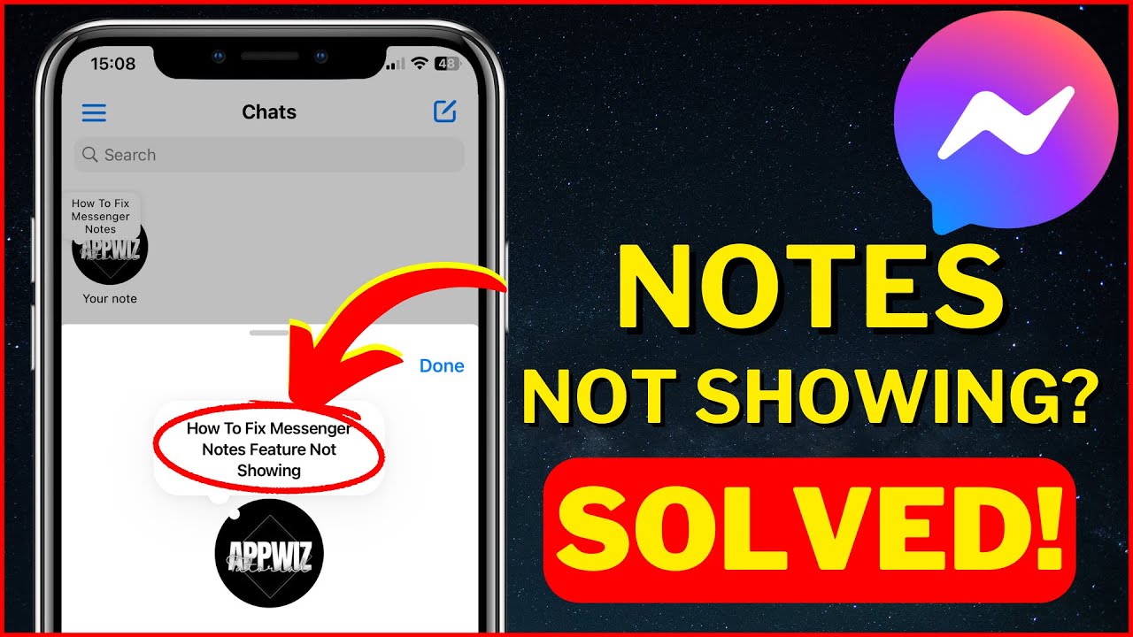 How To Fix Messenger Notes Feature Not Showing - YouTube
