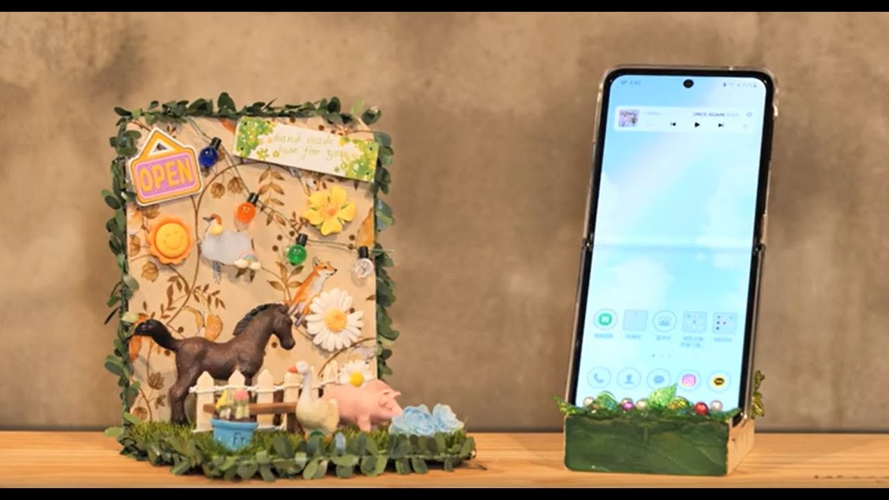 [Handicraft Ideas] How to Make a Handmade Cell Phone Stand - YouTube