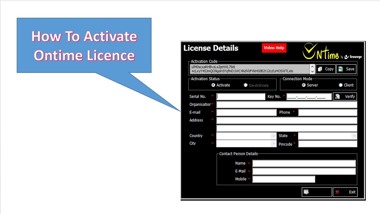 How to activate On time Software - YouTube