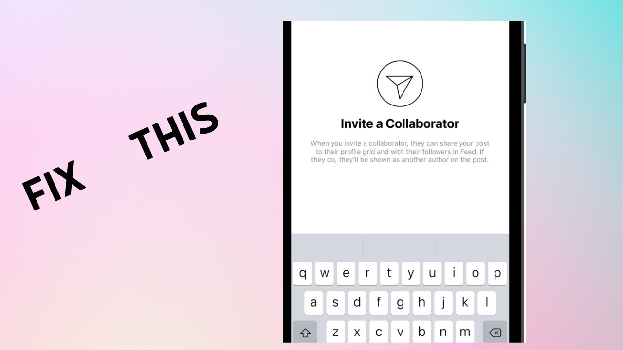 How to Fix “Can’t be invited as a collaborator yet” on Instagram - YouTube