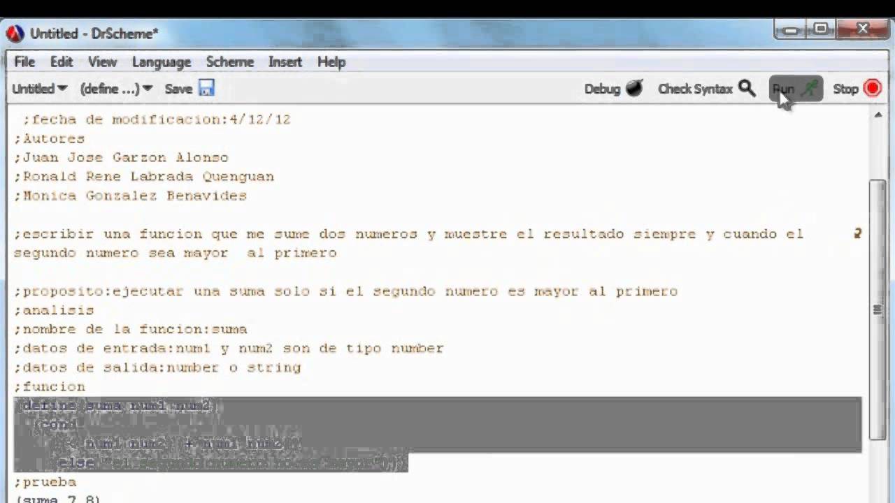 Condicionales en Scheme - cond - YouTube