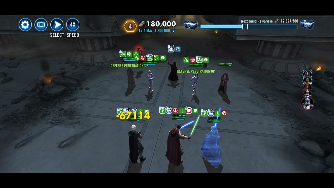 SWGOH order 66 kb/jocasta jedi vanguard r5 tier - YouTube