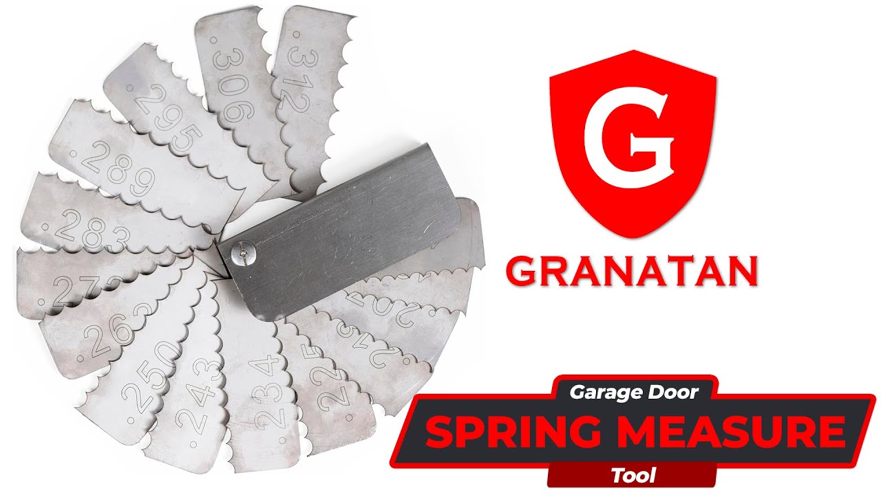 Garage Door Spring Measure Tool – Wire Gauge .187–.312 for Torsion ...