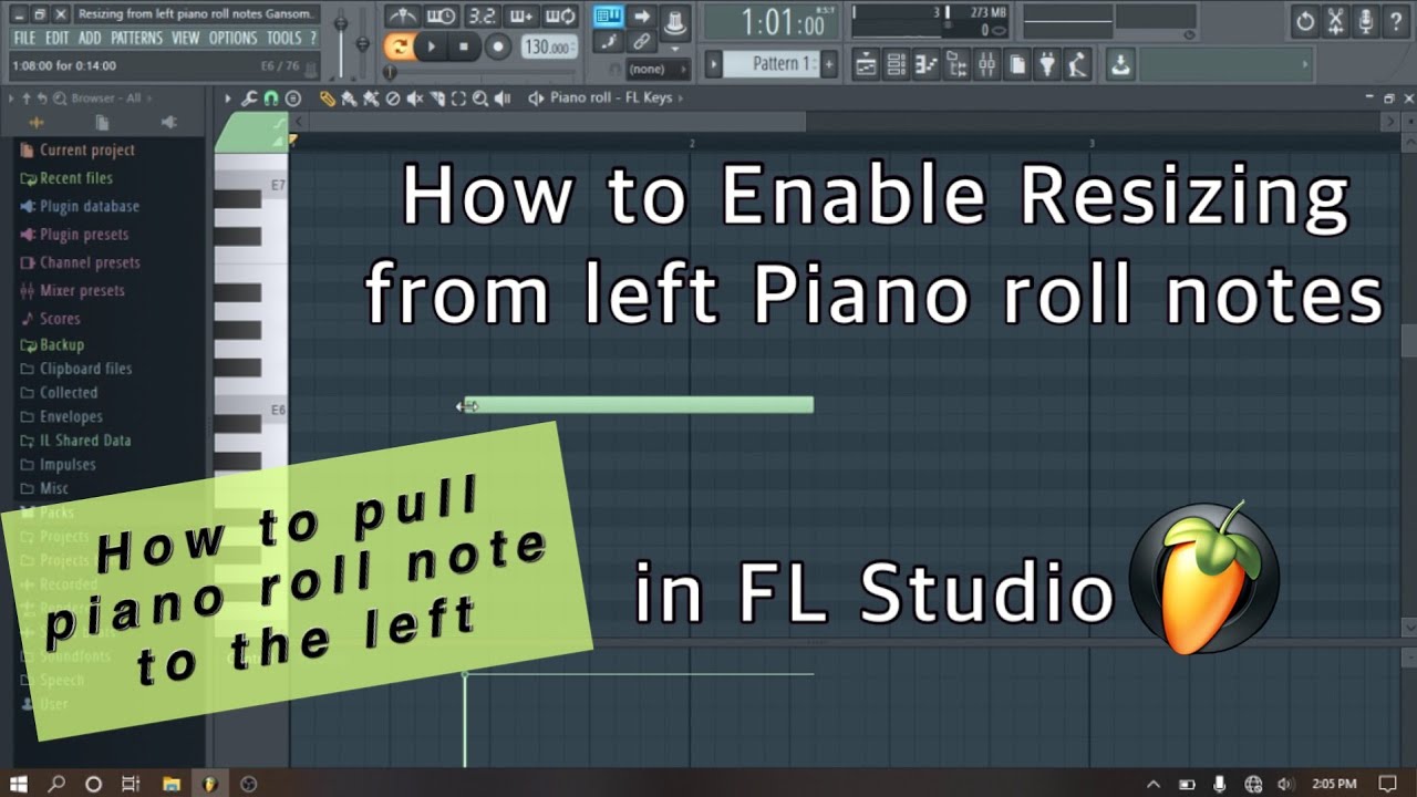 How to Enable Resizing from left Piano roll notes in Fl Studio - Pull ...