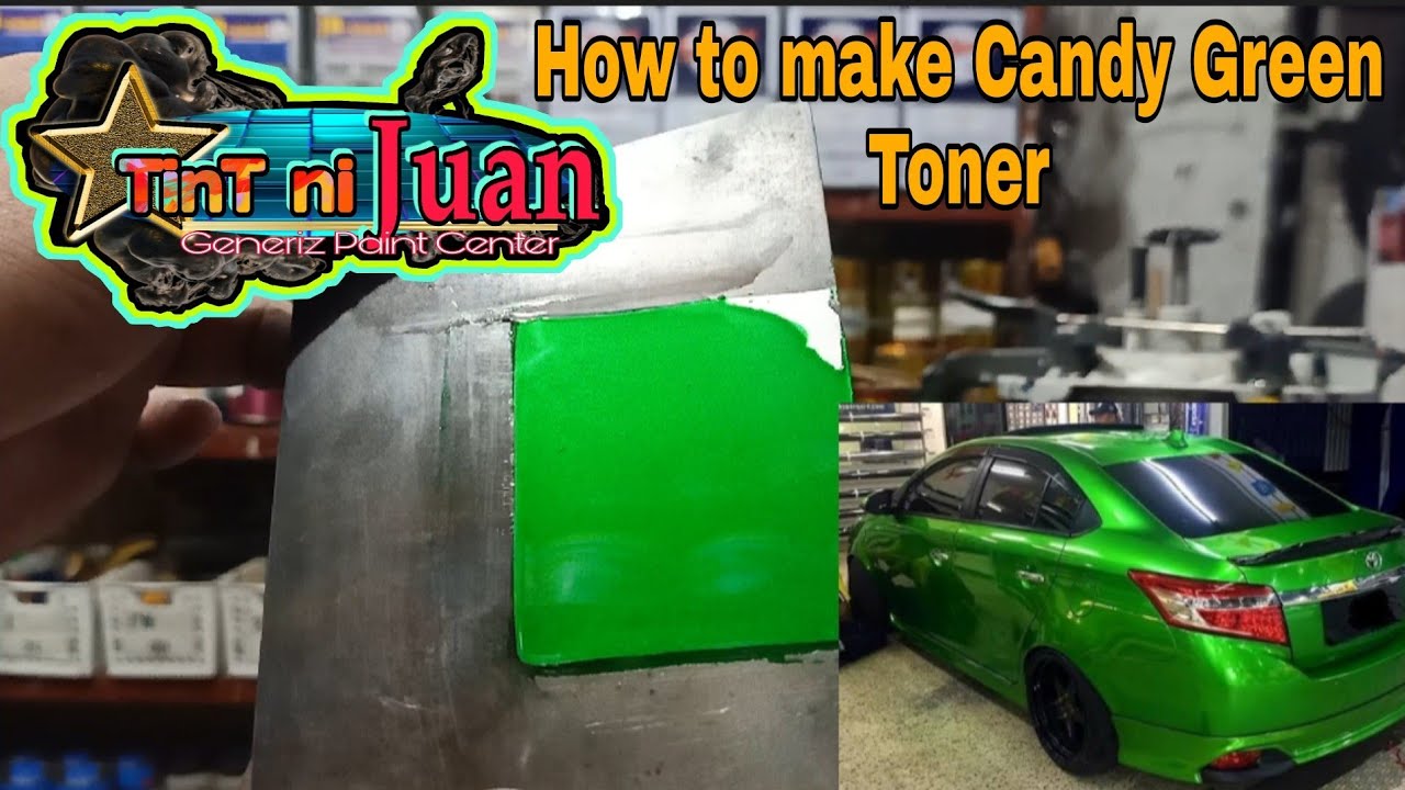 How to make Candy Green Toner/Urethane Paint - YouTube