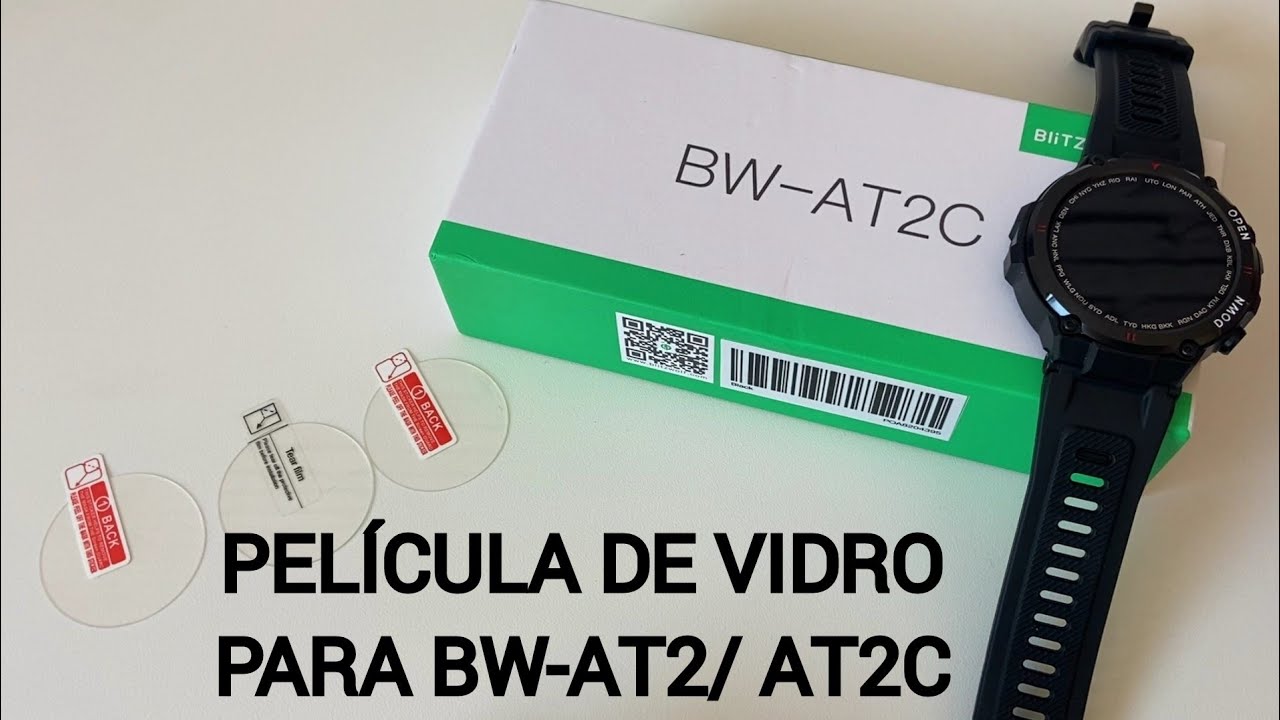 COMO APLICAR PELÍCULA NO SMARTWATCH BLITZWOLF AT2 E AT2C. [PROTEJA A ...