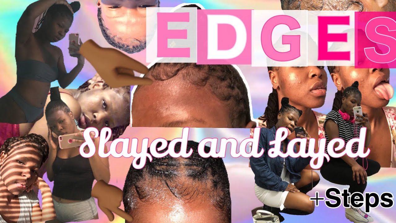 STYLING YOUR EDGES (SUPER EASY TUTORIAL)💅🏾 - YouTube
