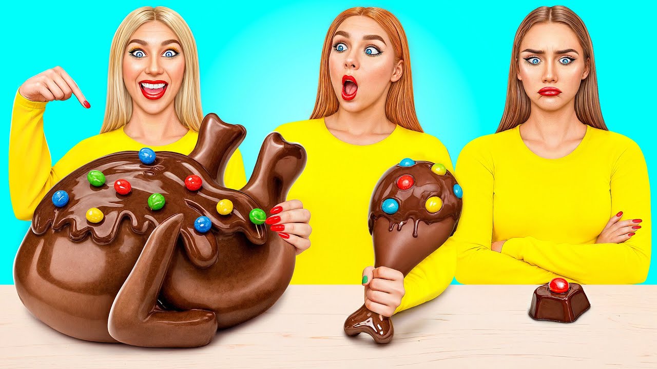 Velký, Střední a Malý Talířová Výzva | Úžasné Kuchyňské Triky Choco DO - YouTube